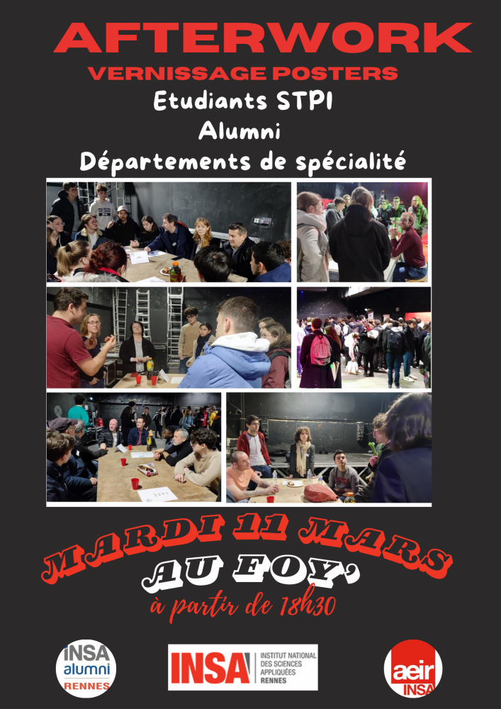URGENT: AFTERWORK STPI le mardi 11 mars 2025!